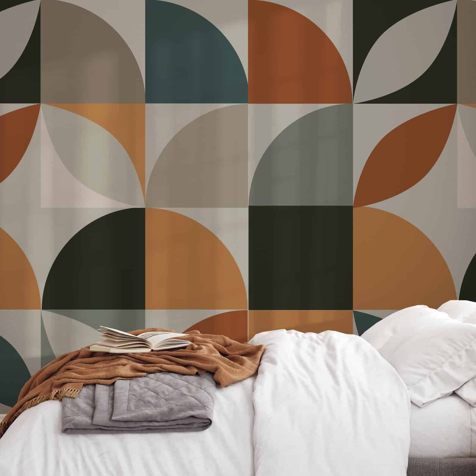 Papel de colgadura formas en colores pastel - Papeles de Colgadura ...