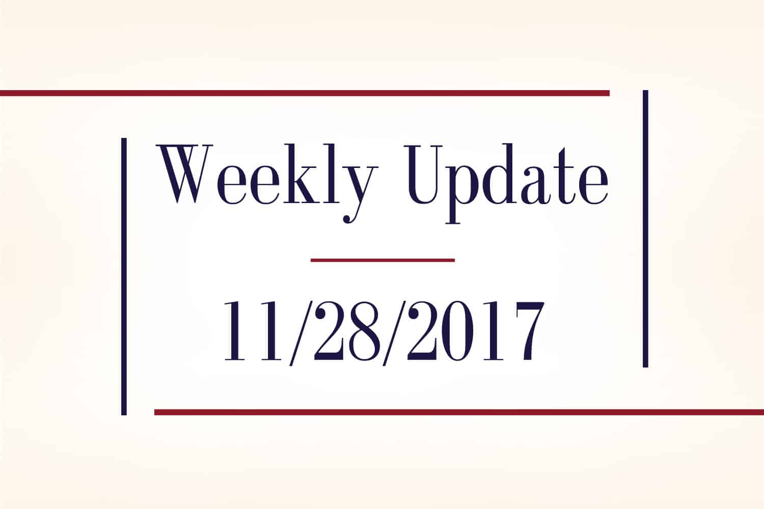 Weekly Update (11/28/2017) - Baptist Church Planting in Japan