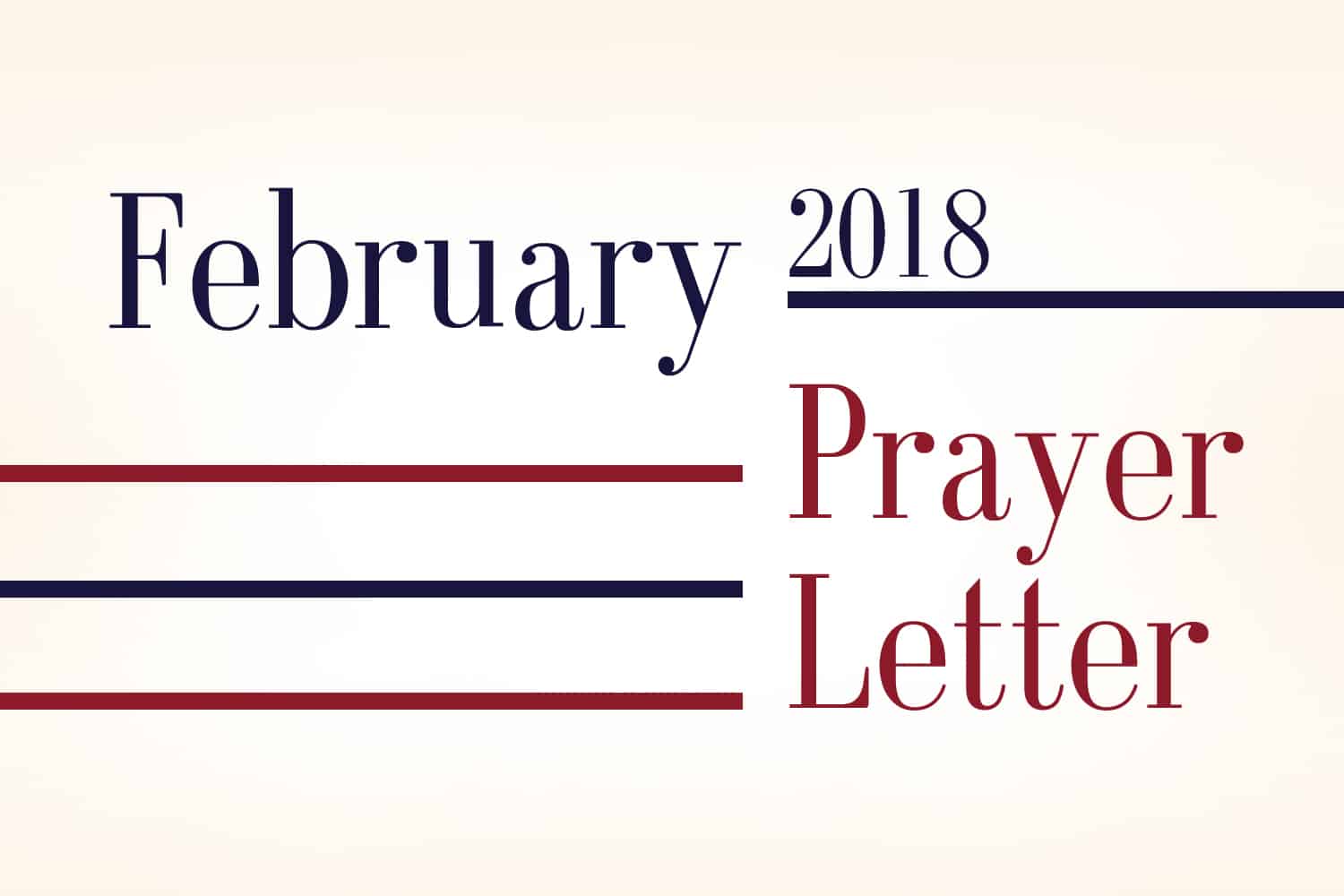 February 2018 Prayer Letter - Baptist Church Planting in Japan