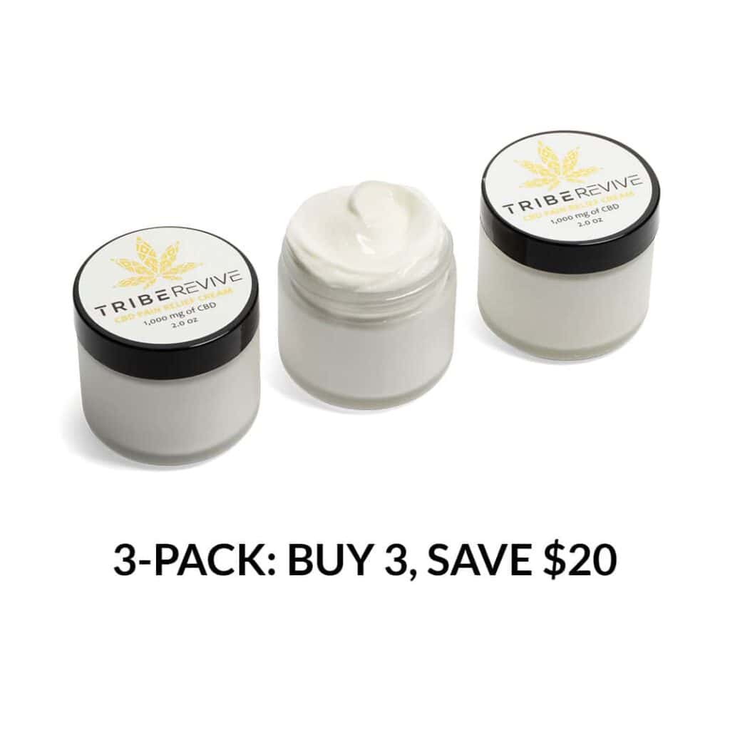 3-Pack Delta 8 THC Pain Relief Cream | Fast + Effective
