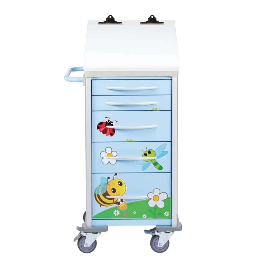 Paediatric Narrow Chart Trolley - Agile Medical