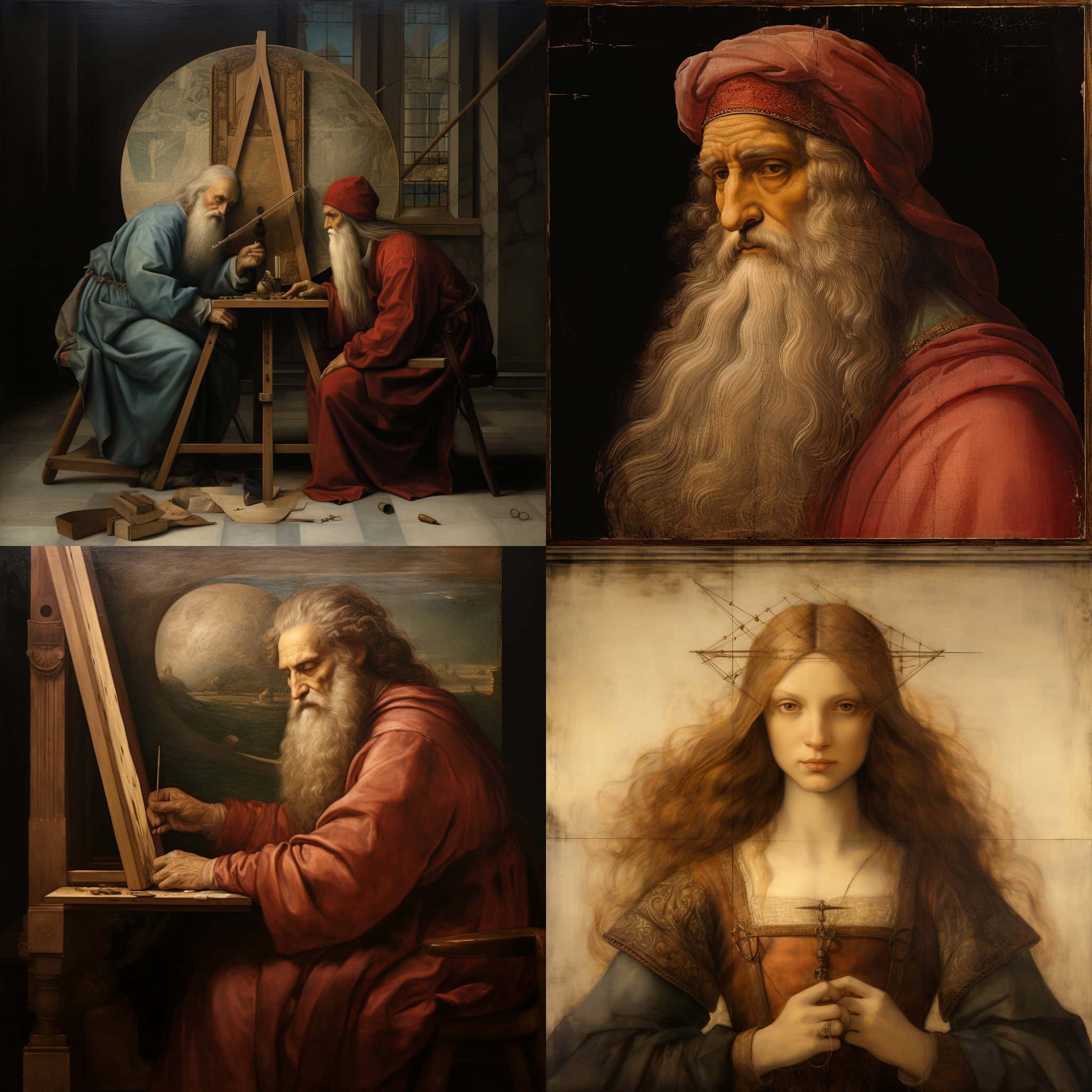 AI Art Inspired by Leonardo da Vinci