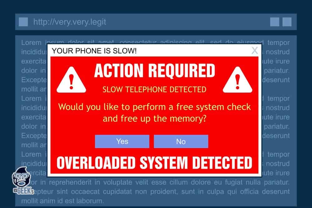 Scareware: Qué es, Ejemplos y Cómo Evitarlo » EsGeeks