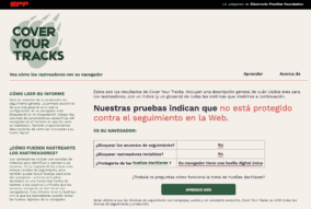 Cover Your Tracks: Protege tu Navegador contra el Rastreo