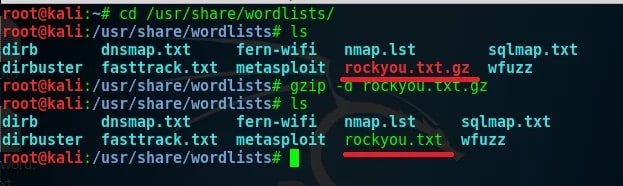 Cómo Encontrar y Usar el Archivo RockYou TXT en Kali Linux