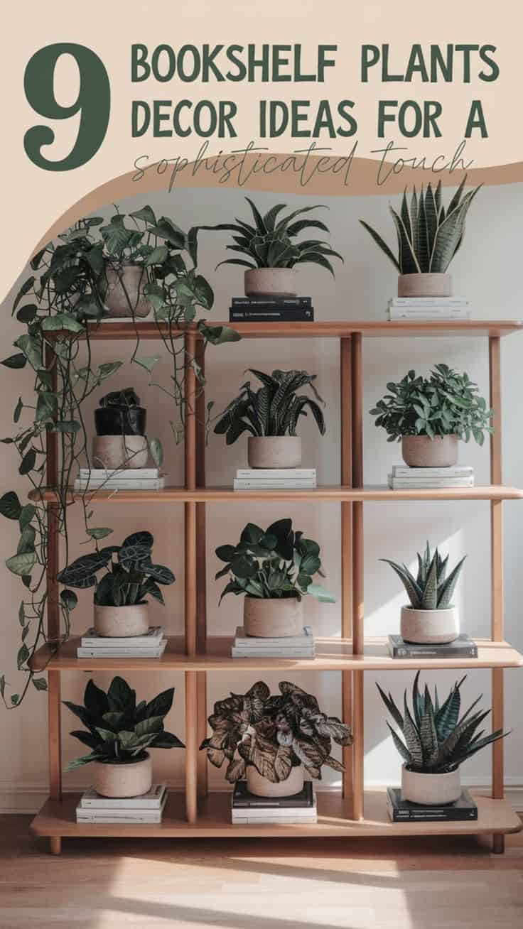 9 Bookshelf Plants Decor Ideas for a Sophisticated Touch | Houseplant Alley