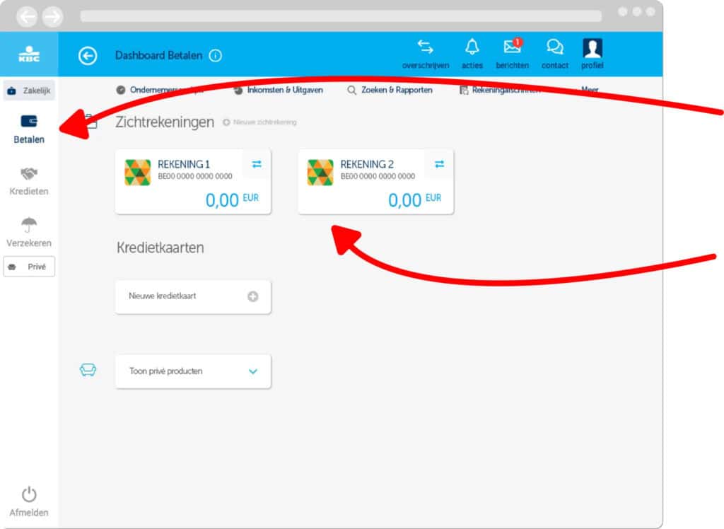 Link with KBC-Touch - BREEX