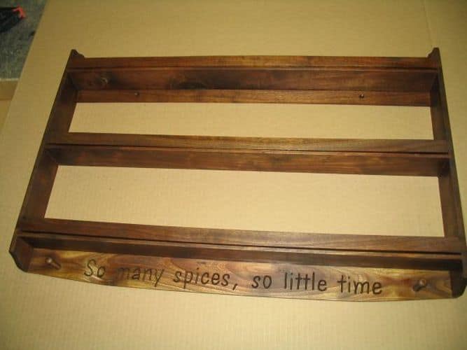 Walnut Wood Spice Rack | Order Online Dave's Spice Racks