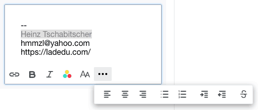 How to Add Formatting to Your Yahoo Mail Signature - La De Du