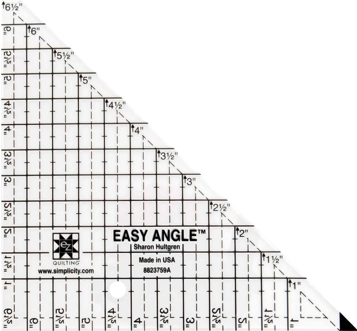 Easy Angle Acrylic Template by EZ Quilting | Quiltblox.com