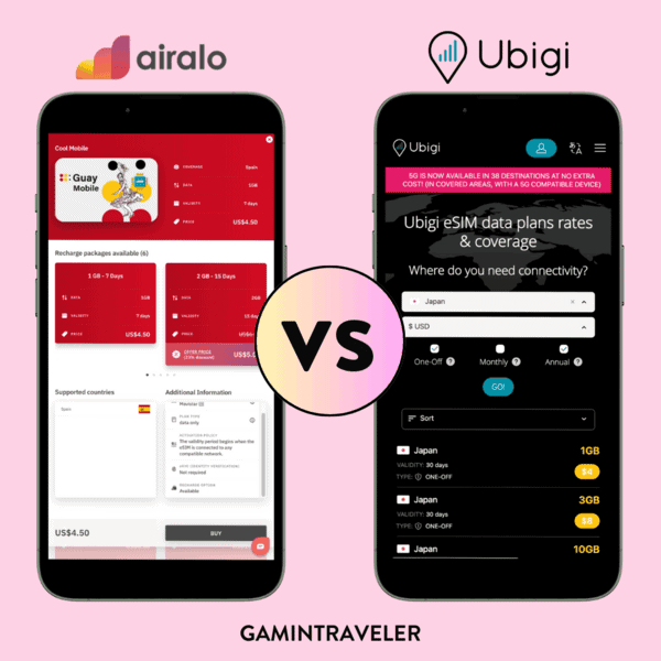 Ubigi vs Airalo eSIM Comparison 2024 | Which is Better?