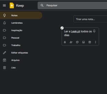 Google Keep: a aplicação que tem de usar no Windows - Leak