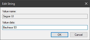 How to Change the Windows 10 Interface Font - La De Du