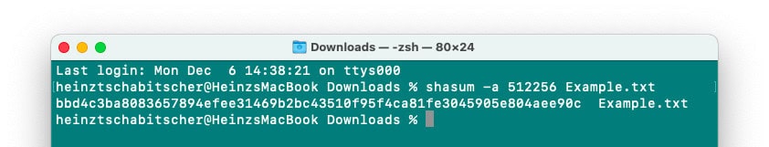 How to Check MD5SUM (or SHA256) on a Mac - La De Du