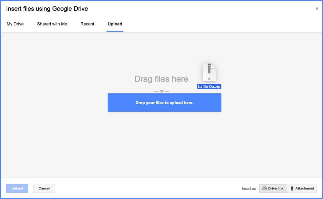 How to Send a Large File through Gmail - La De Du