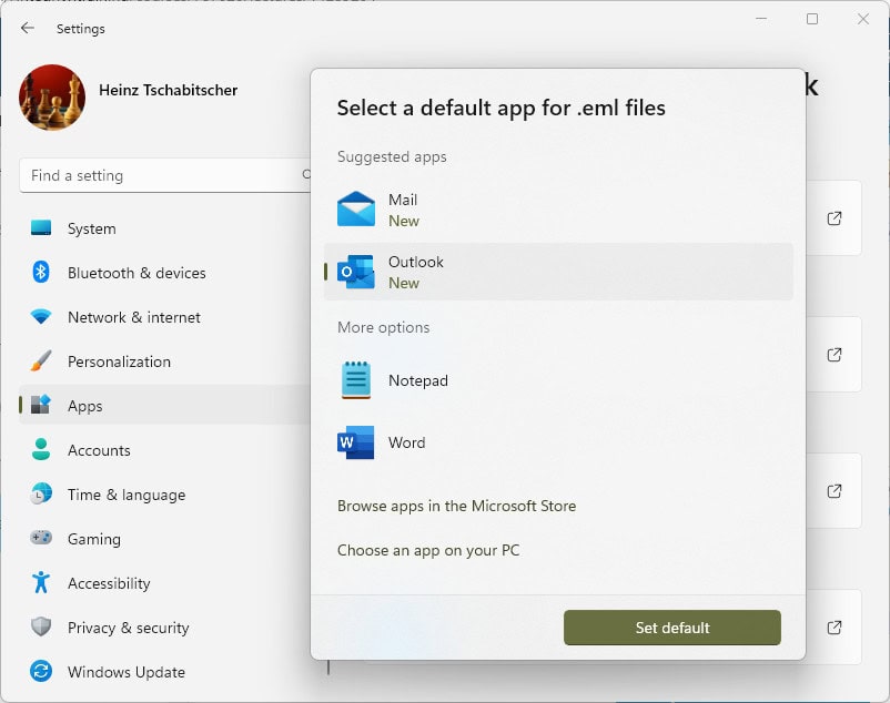How to Set Outlook as Default Mail Client on Windows - La De Du