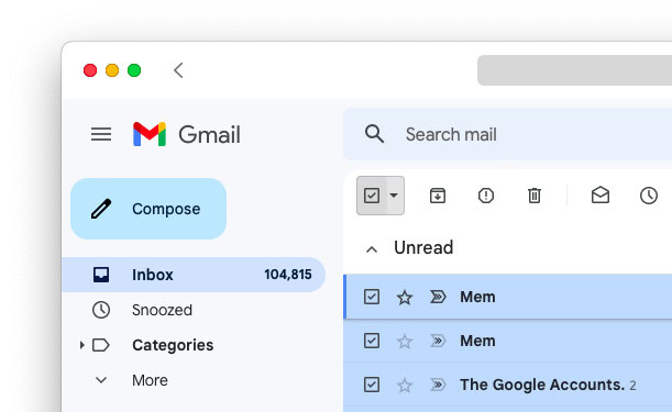 How to Select All Unread Emails in Gmail - La De Du