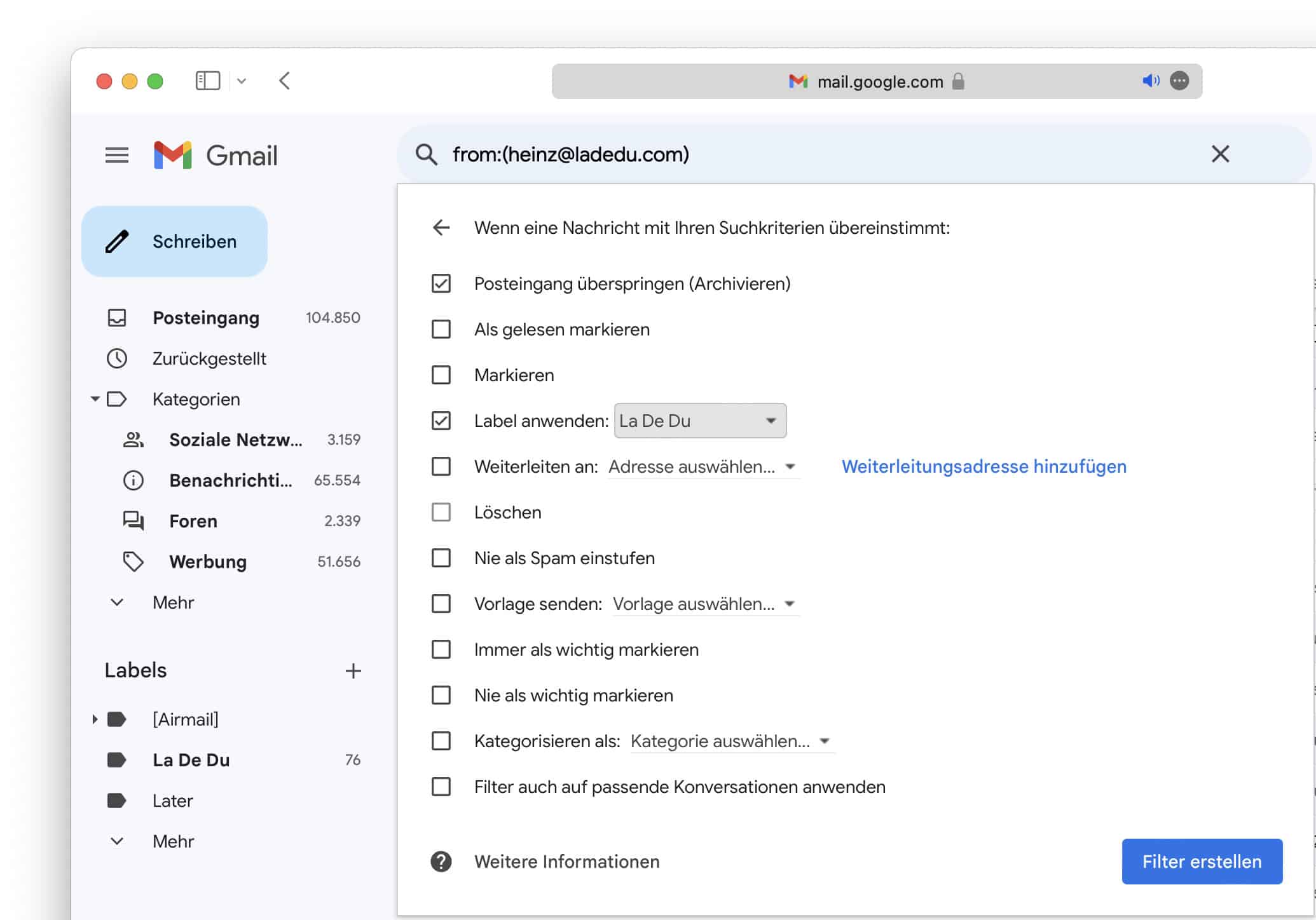 In Gmail Mail Automatisch Verschieben: So Geht’s - La De Du