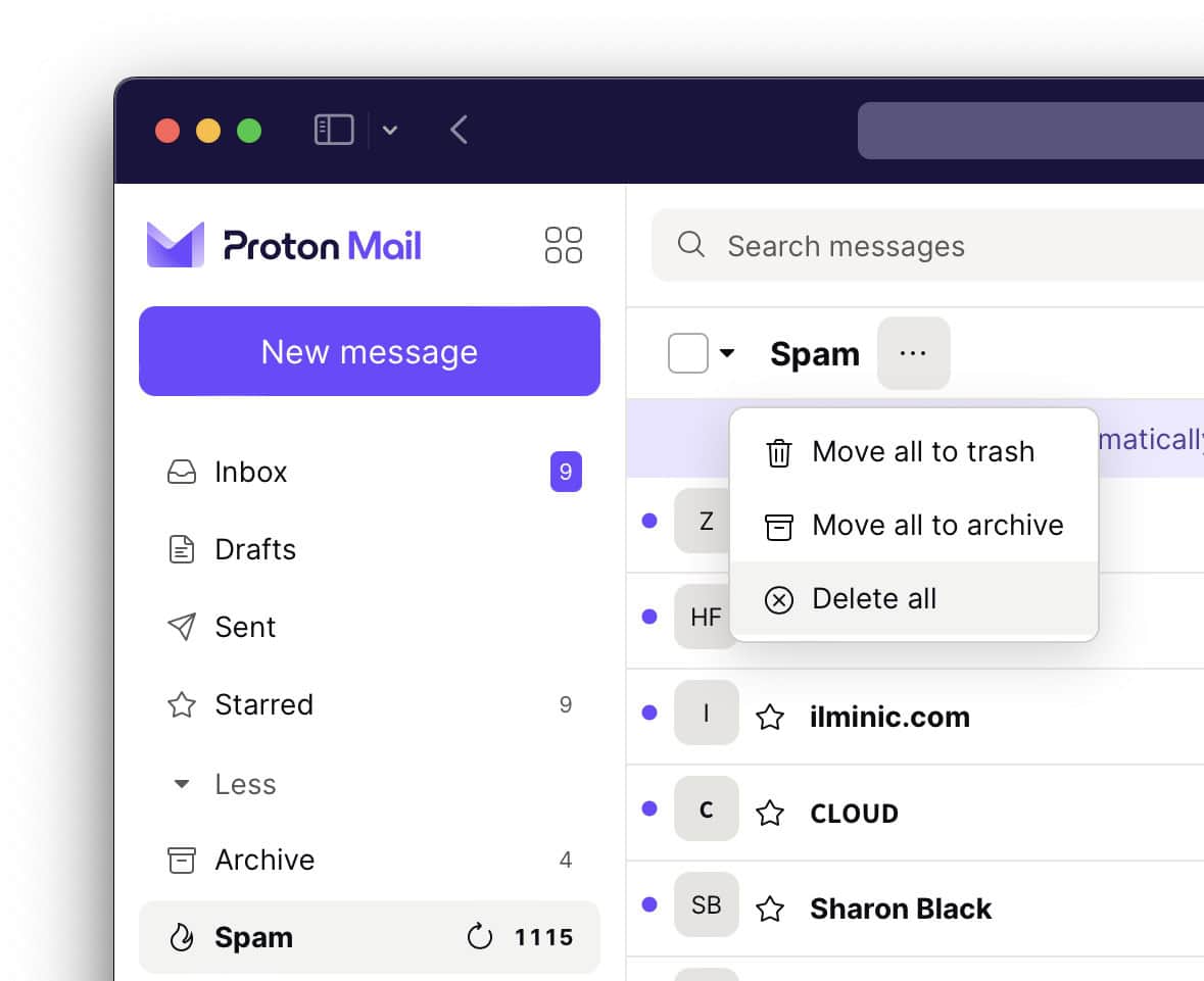 How to Empty “Trash” and “Spam” in Proton Mail - La De Du