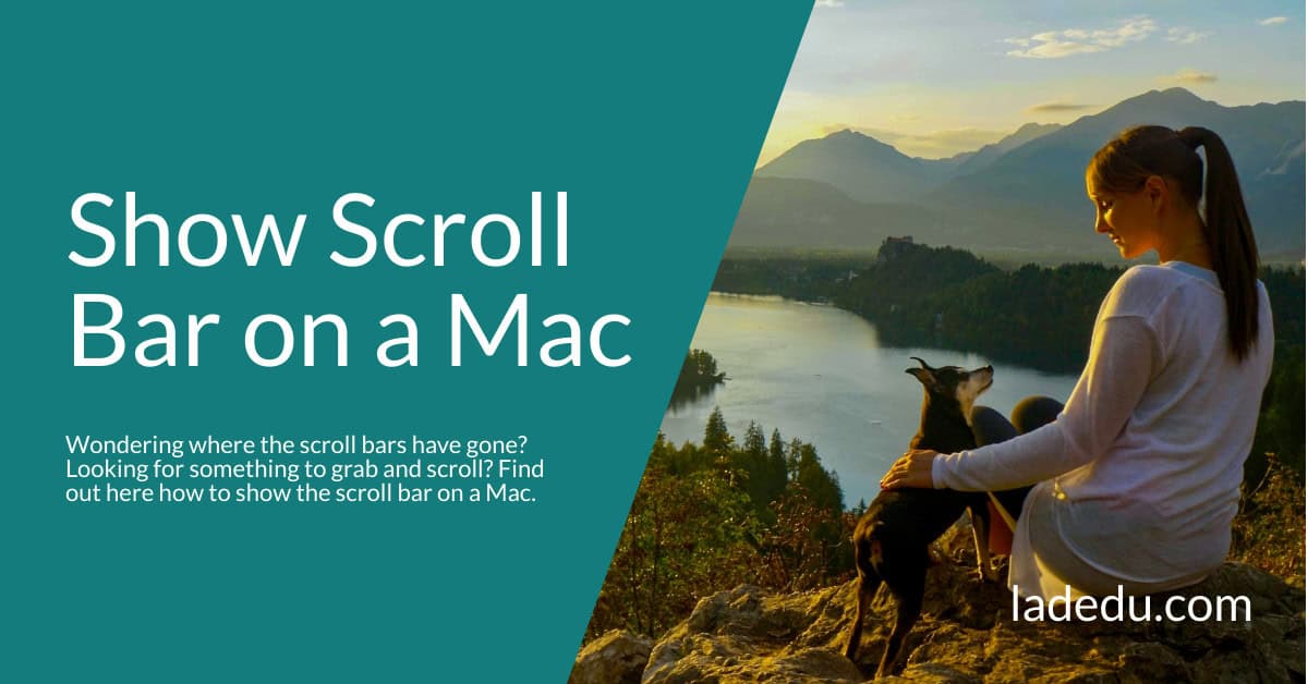 How to Show the Scroll Bar on a Mac - La De Du