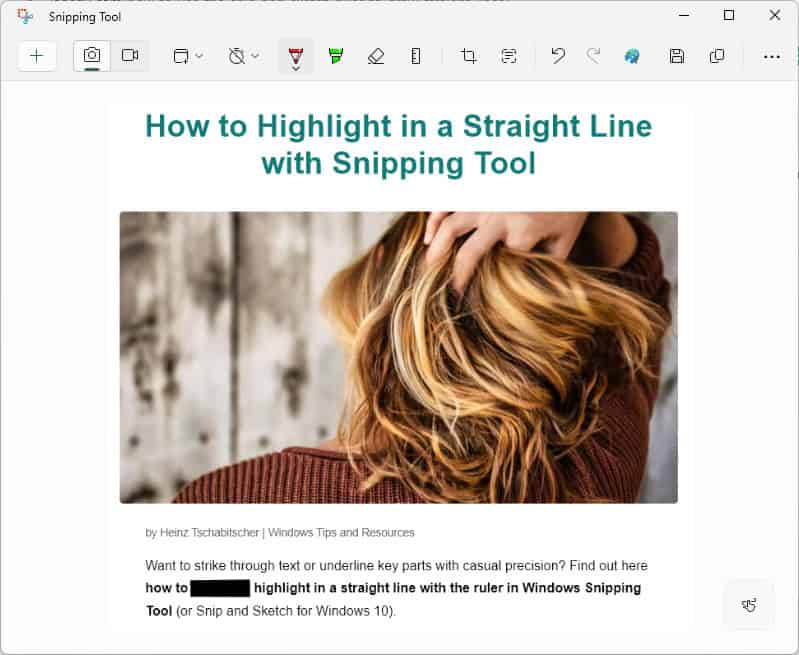 How to Redact Text in a Screenshot with Snipping Tool - La De Du