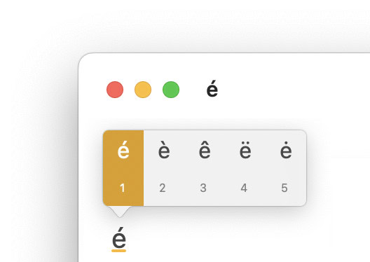 How To Type An Accented Letter E é è On A Mac La De Du 3991