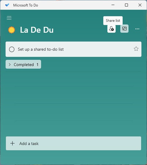 How to Set up a Shared To-Do List in Microsoft To Do - La De Du