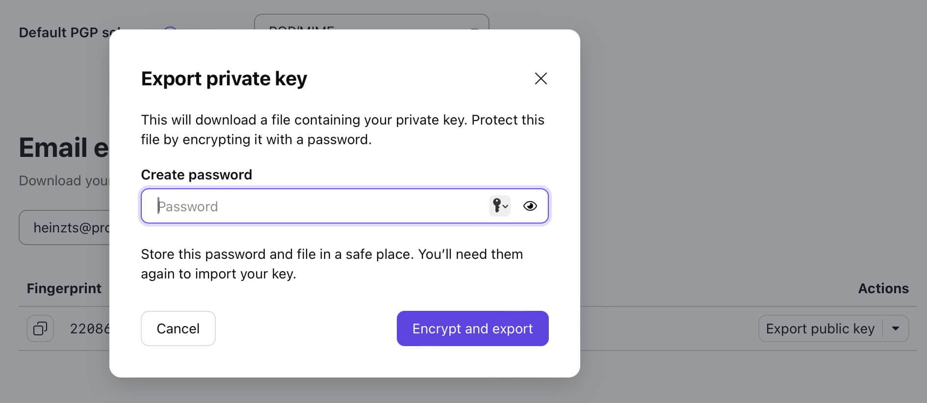 How to Export and Use Your Proton Mail Decryption Key - La De Du