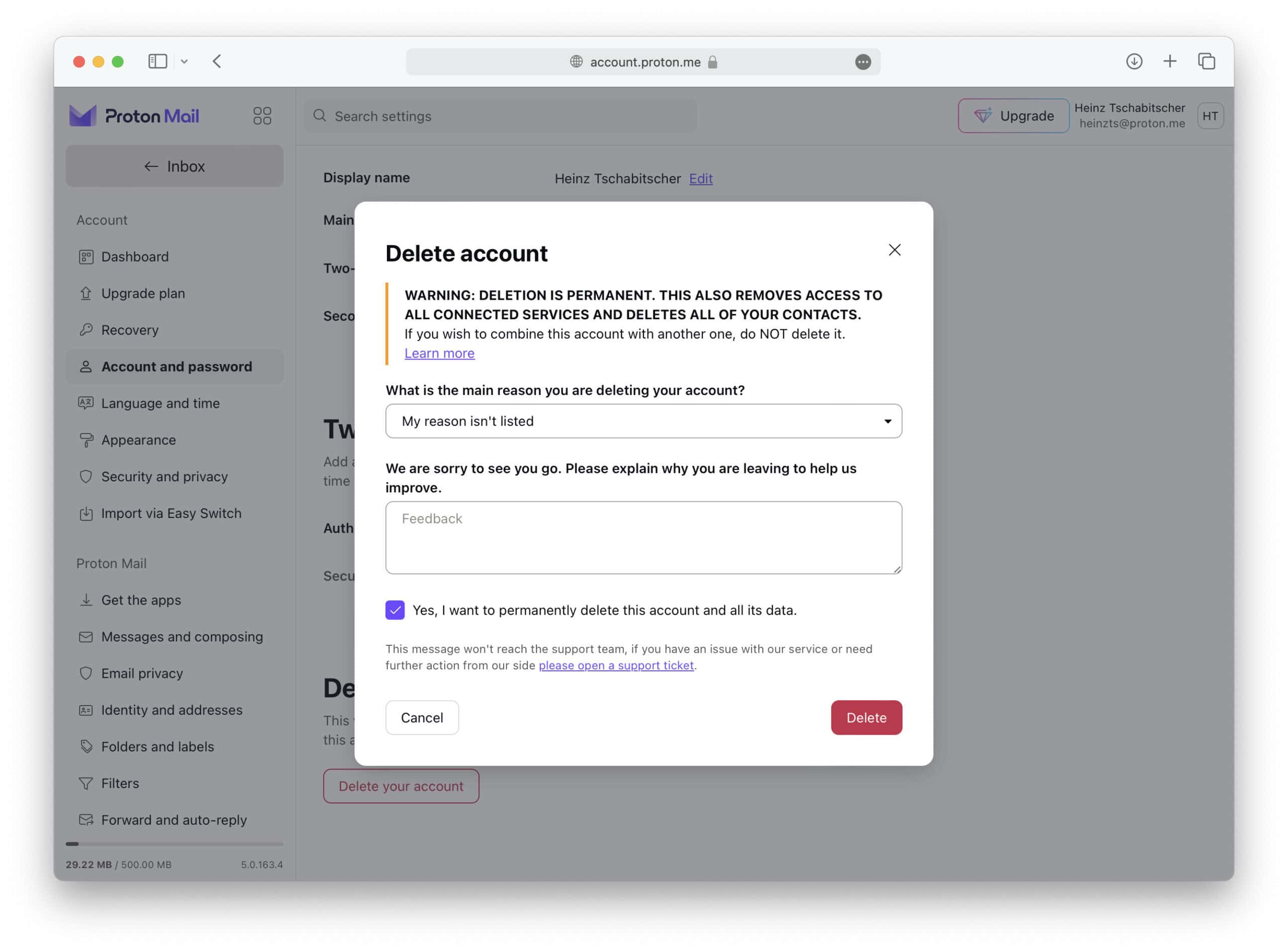 How to Delete a Proton Mail Account (Permanently) - La De Du