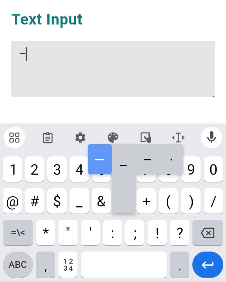 How to Insert En Dash and Em Dash on Android - La De Du