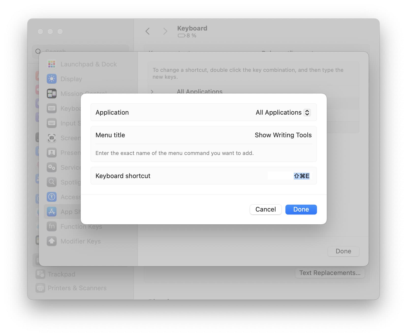 How to Set Up Mac Keyboard Shortcuts for Apple Intelligence Writing ...