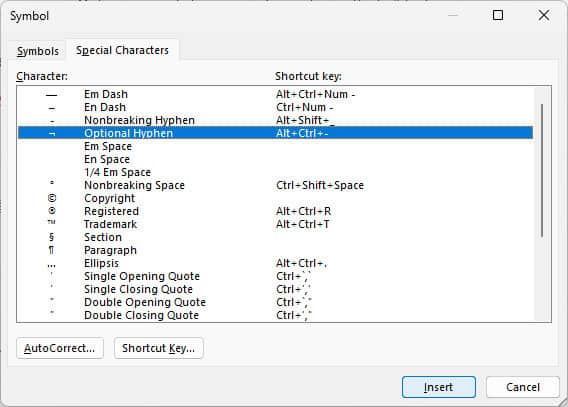 How to Insert and Use Zero-Width Space in Word - La De Du