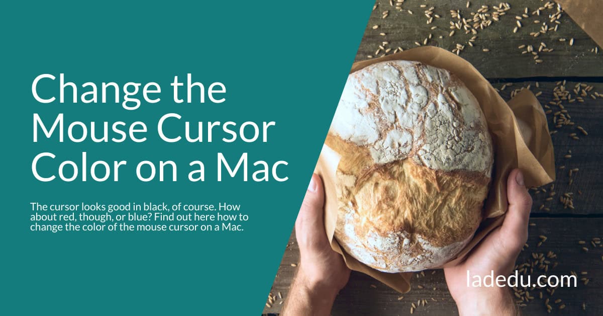 How to Change the Mouse Cursor Color on a Mac - La De Du