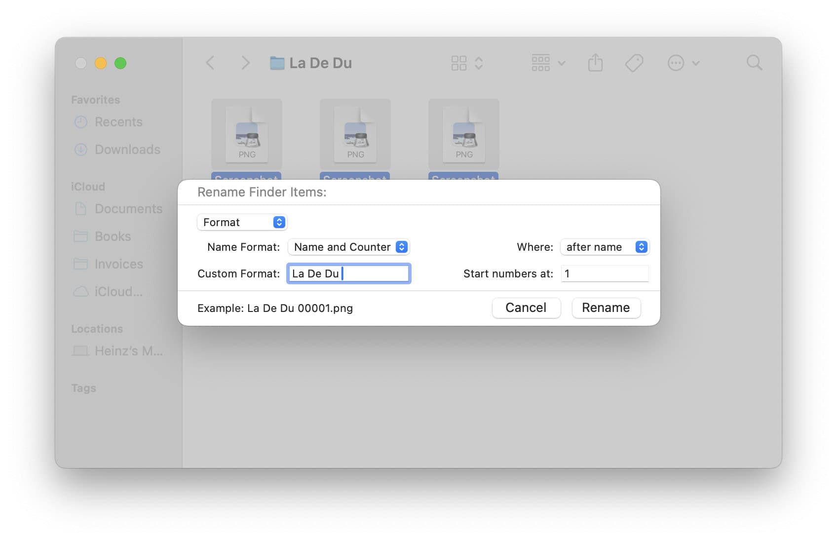 How to Rename Files in Bulk with Mac Finder - La De Du