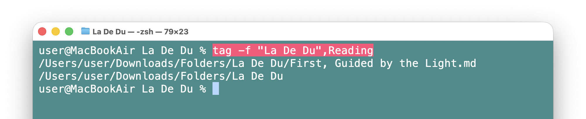 How to Use Mac Finder Tags in Terminal - La De Du
