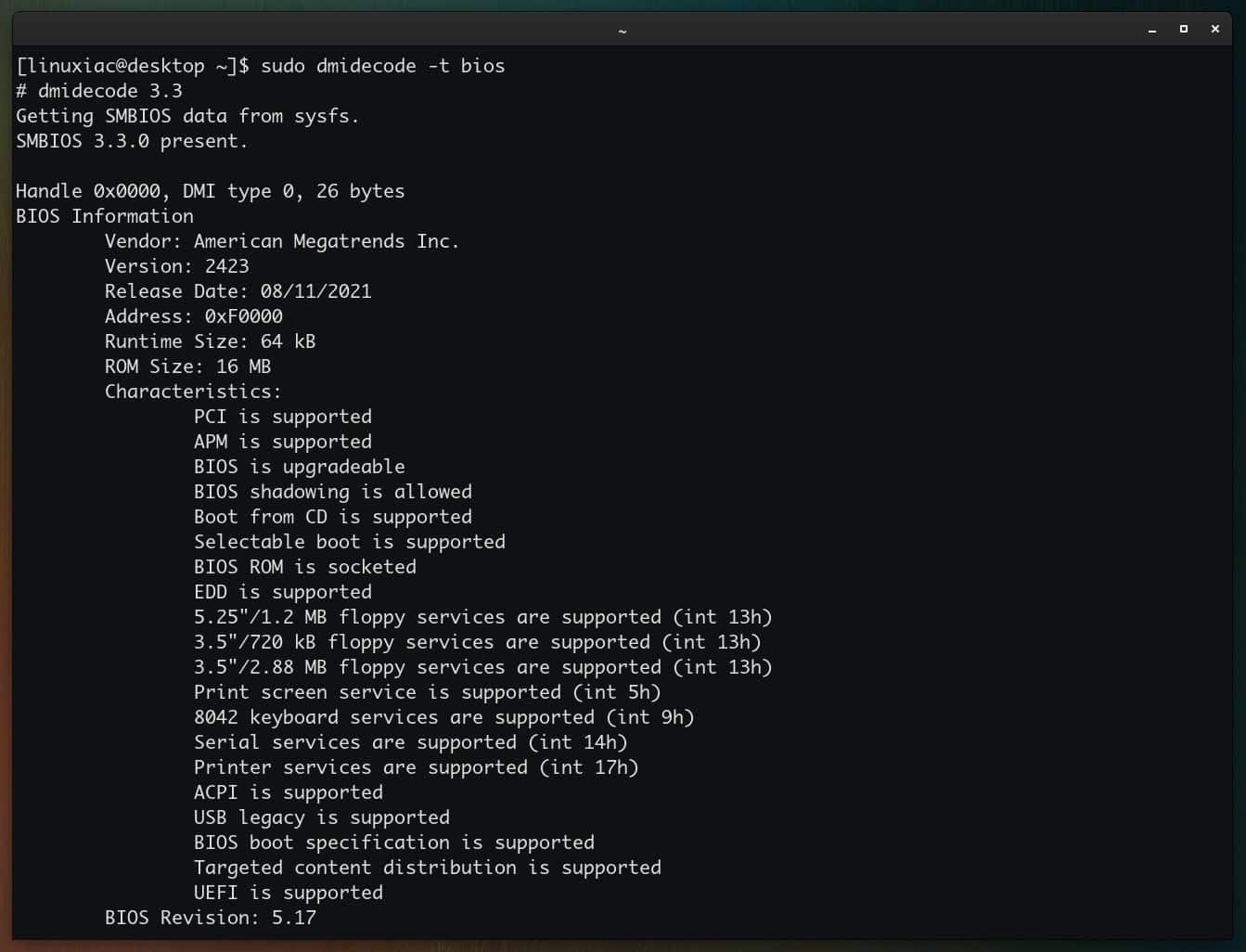 dmidecode: Get System Hardware Information On Linux