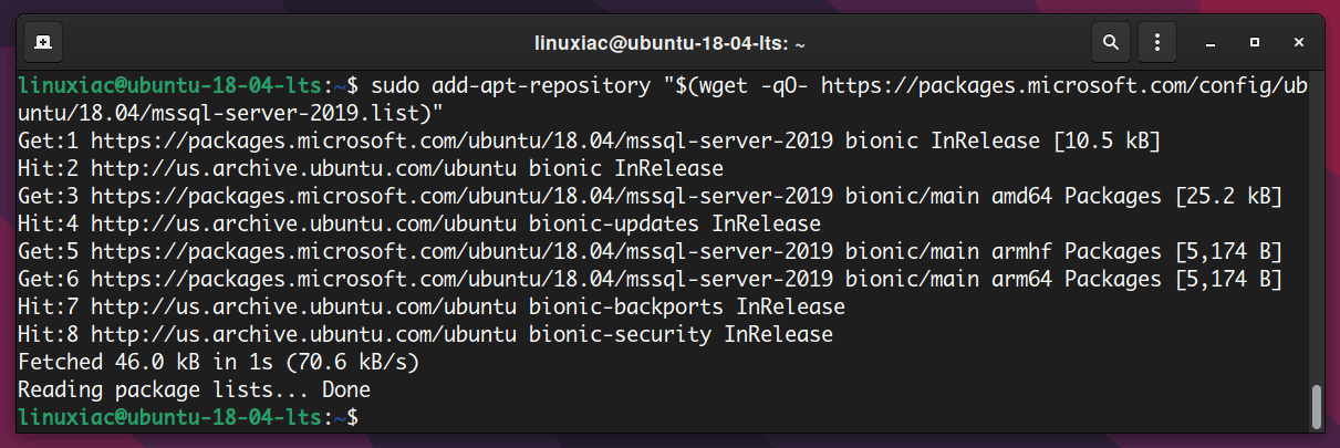How to Install SQL Server and SQL Server CLI Tools on Ubuntu