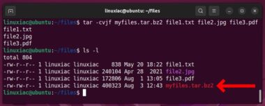 How to Create tar.gz Archive Using the tar Command on Linux