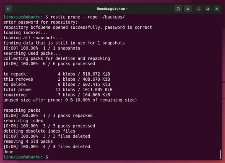 Restic Backup and Restore Data on Linux with Examples