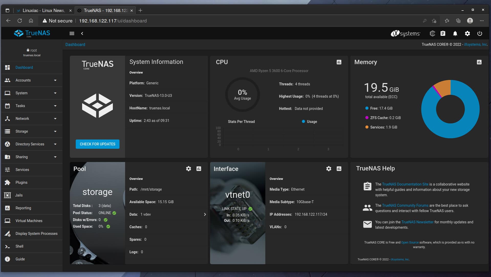 TrueNAS 13.0-U3 Released, Adding Significant New Components
