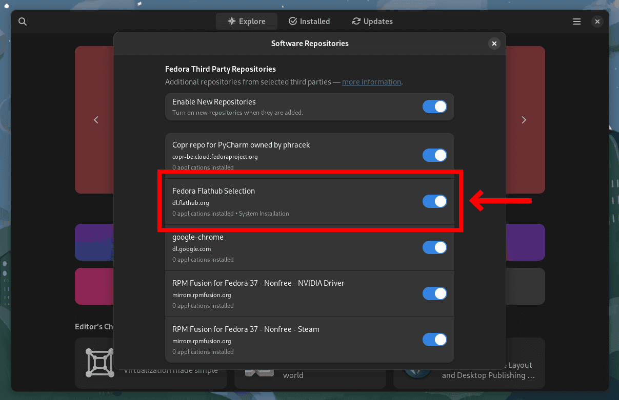 Fedora 38 Will Offer Unfiltered Flathub Access Out of the Box