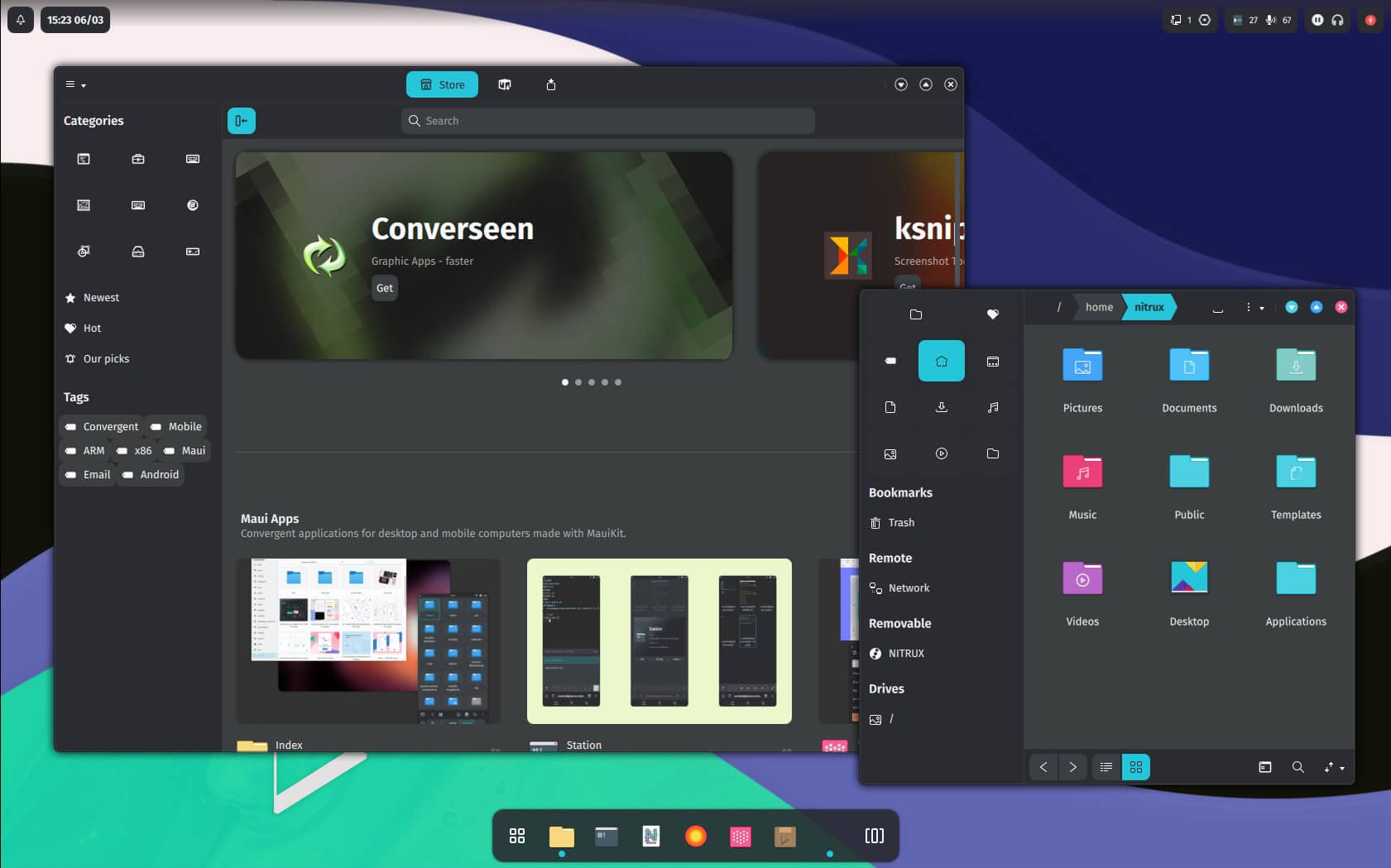 Nitrux 2.7 Provides Users with a Choice between Plasma and Maui