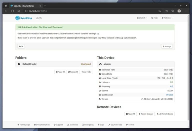 How to Set Up and Use Syncthing to Sync Files on Linux