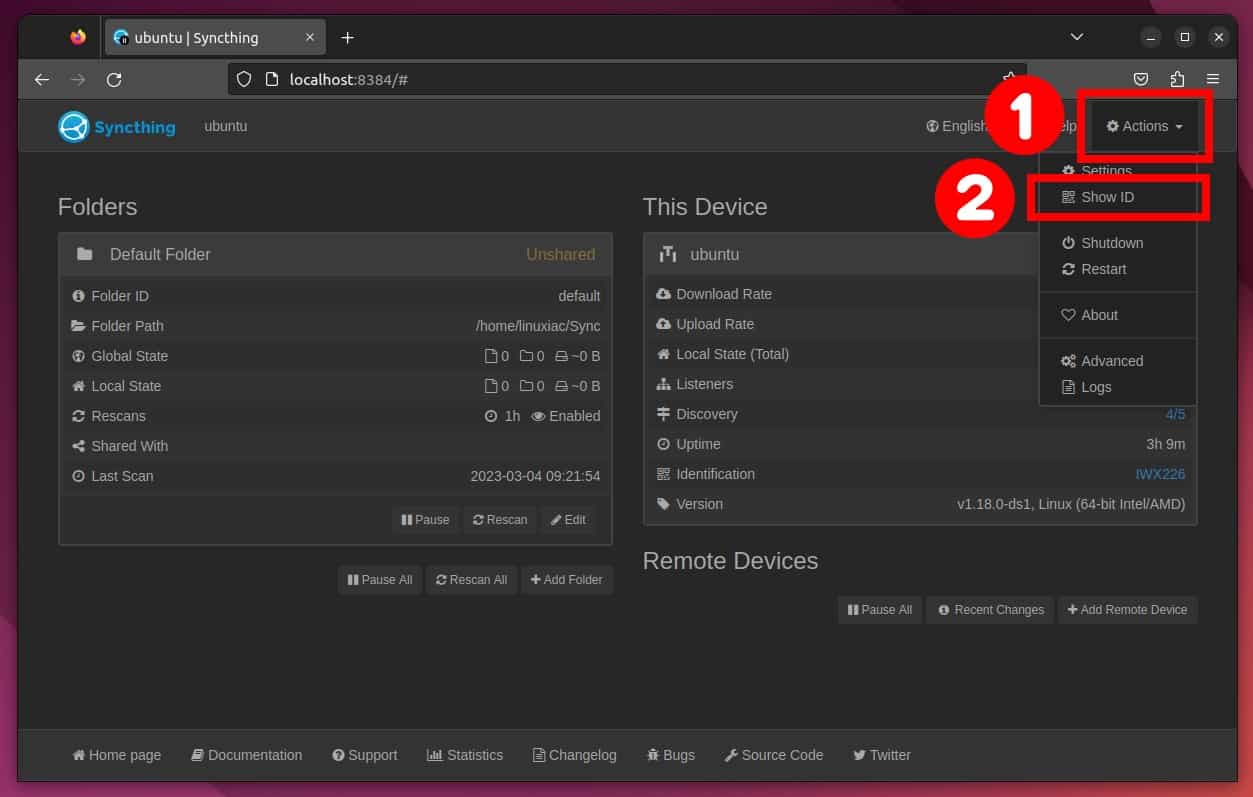 How to Set Up and Use Syncthing to Sync Files on Linux