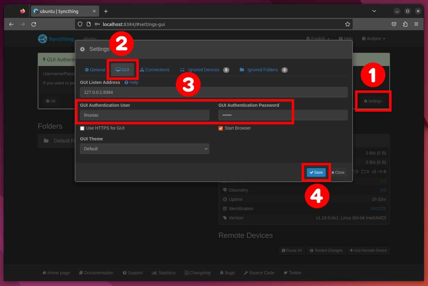 How to Set Up and Use Syncthing to Sync Files on Linux