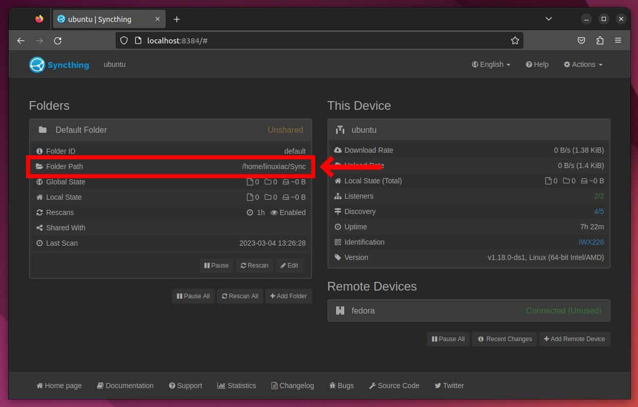 How to Set Up and Use Syncthing to Sync Files on Linux