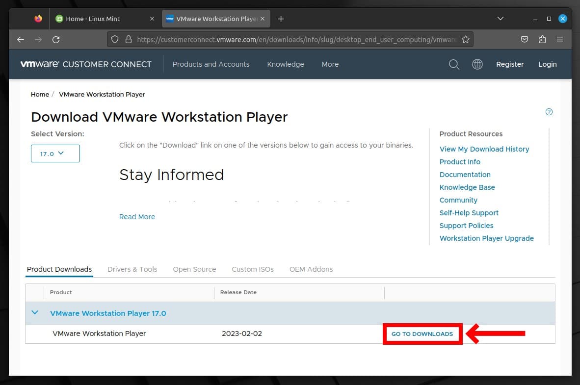 How to Install VMware Player on Linux Mint 21