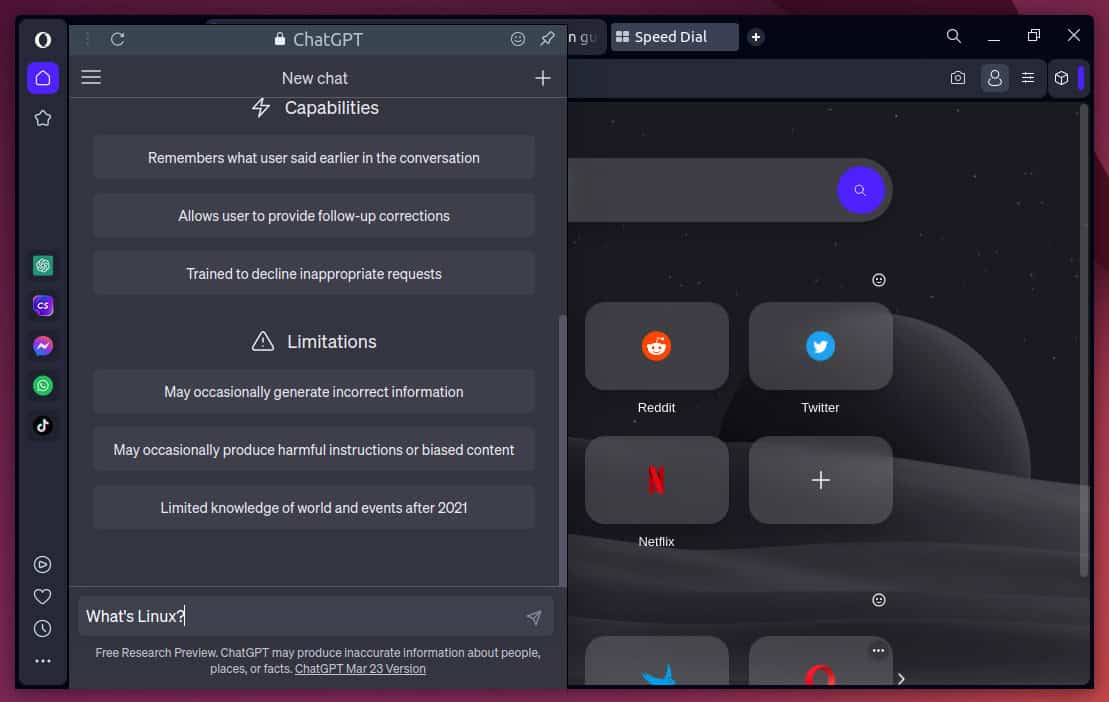 The New Opera One Browser Comes to Linux Users Later This Year