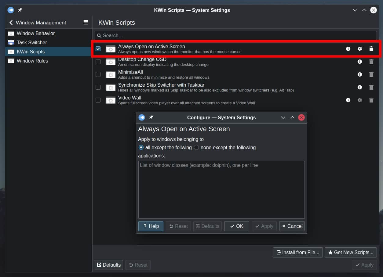 Make Apps Always Open on the Active Screen in KDE Plasma