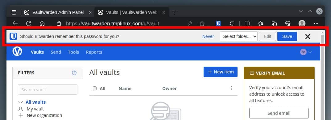 How to Install Vaultwarden Password Manager with Docker